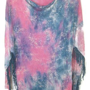 Ragdoll & Rockets | Tops | Ragdoll Rockets Boho Hippie Tie Dye Fringe ...
